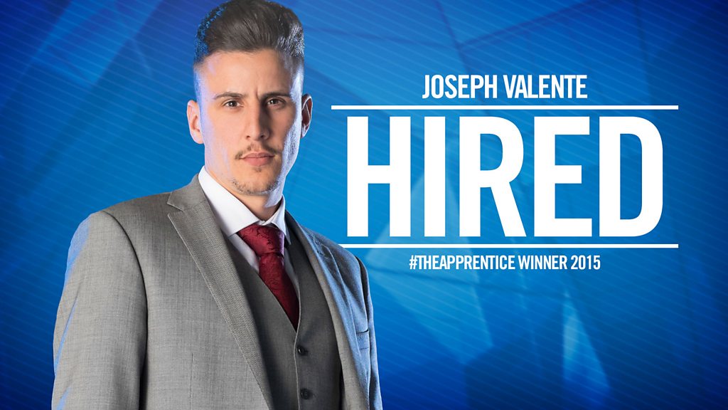 Joseph Valente wins The Apprentice 2015 - The Apprentice - live! - BBC